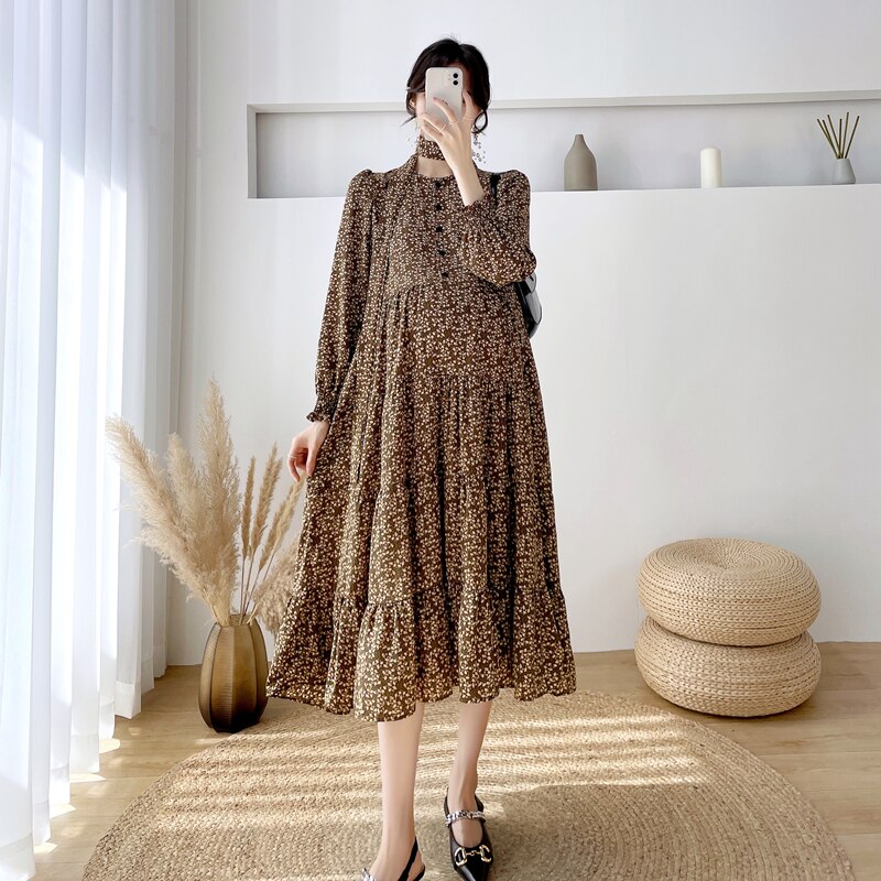 8914# 2022 Spring Korean Floral Printed Chiffon Ma... – Grandado