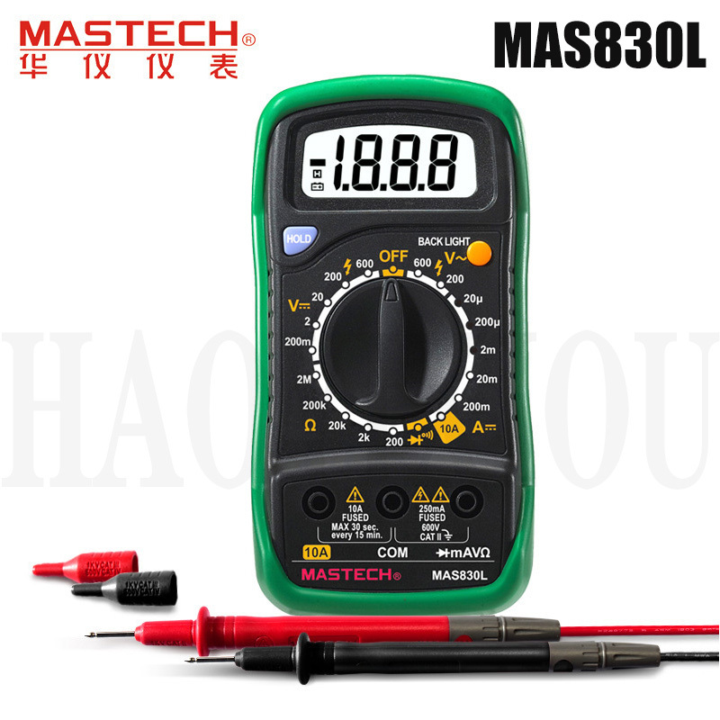 MASTECH MAS830L Pocket Size Digital Multimeters Me... – Vicedeal