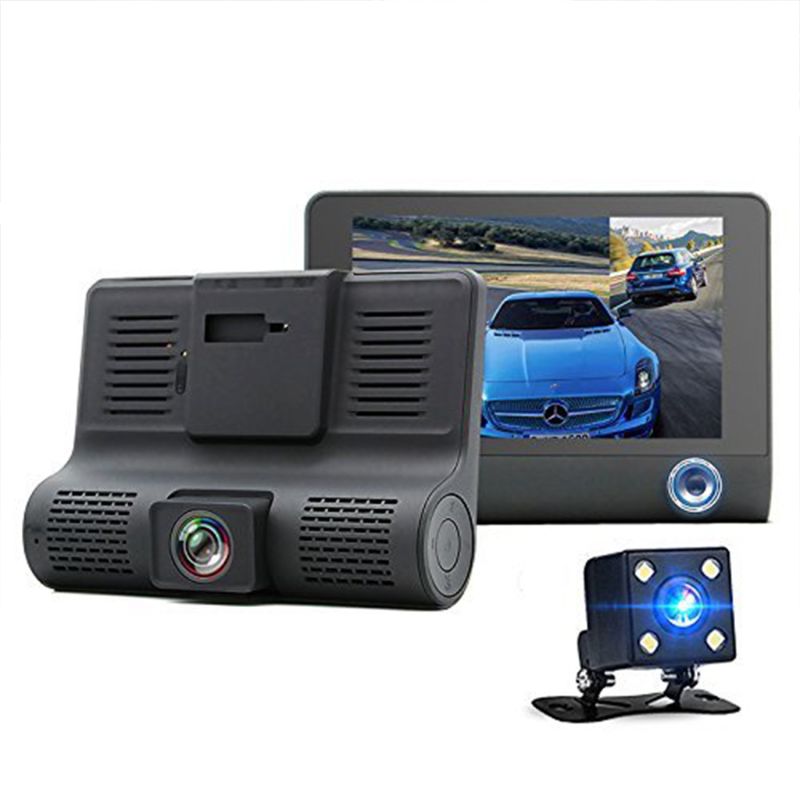 1080P Car DVR 4"Dual Lens Dash Cam Front and ... – Grandado