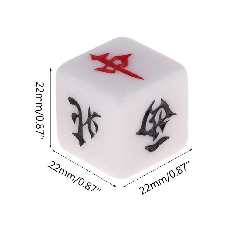 10pcs Mahjong Dice 22mm Acrylic Wind Direction Dic... – Grandado