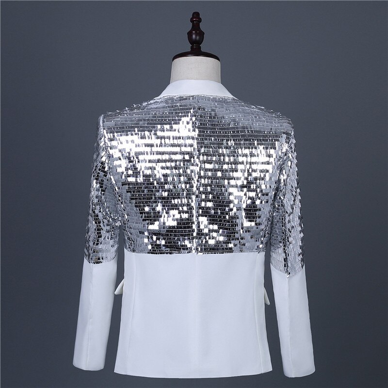 male singer sequin costume coat magician host stag... – Vicedeal