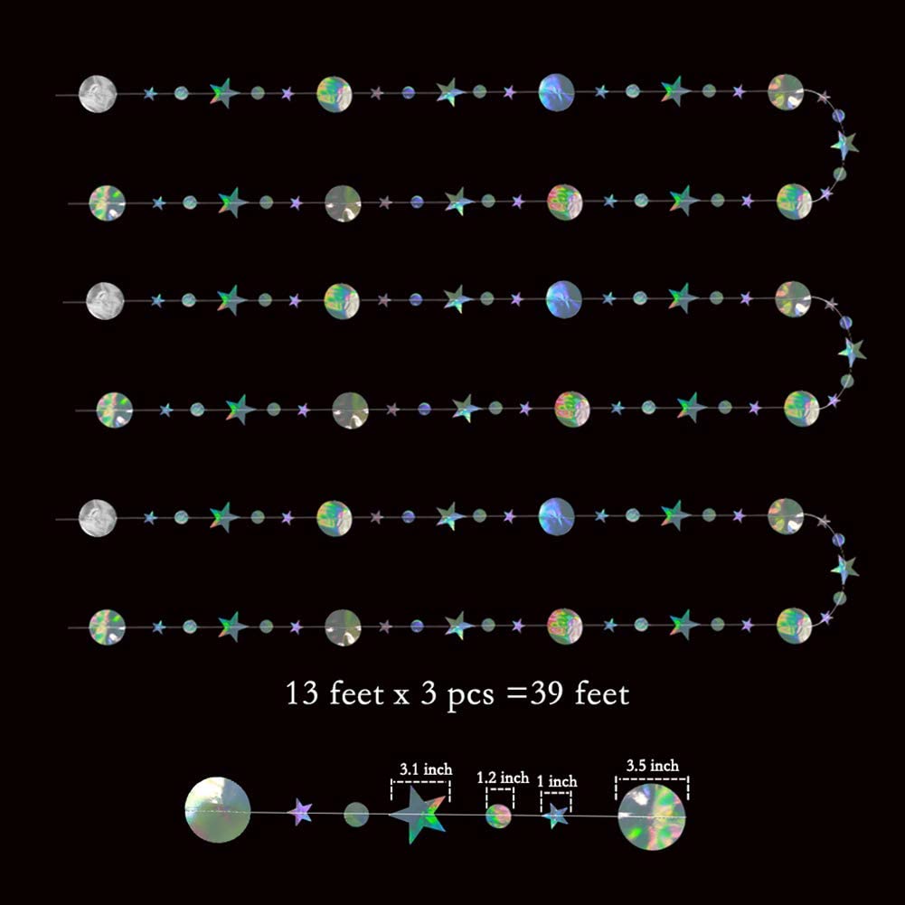 4M Bling Bling Iridescent Paper Circle Dots Star G... – Grandado