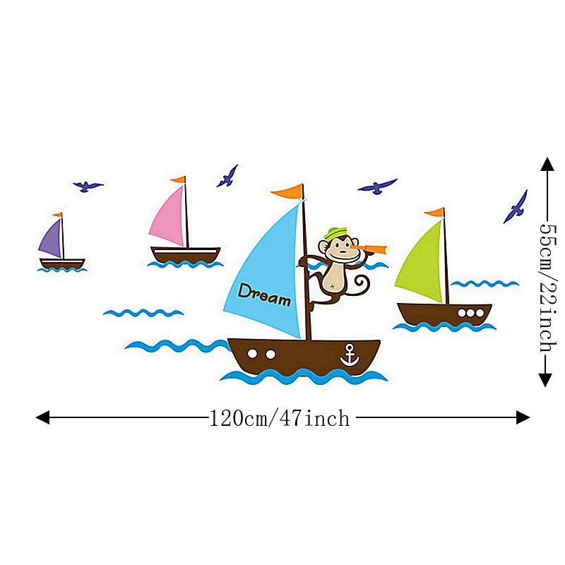 Zs Sticker boot Muurstickers Kinderen Kamer Home D... – Grandado