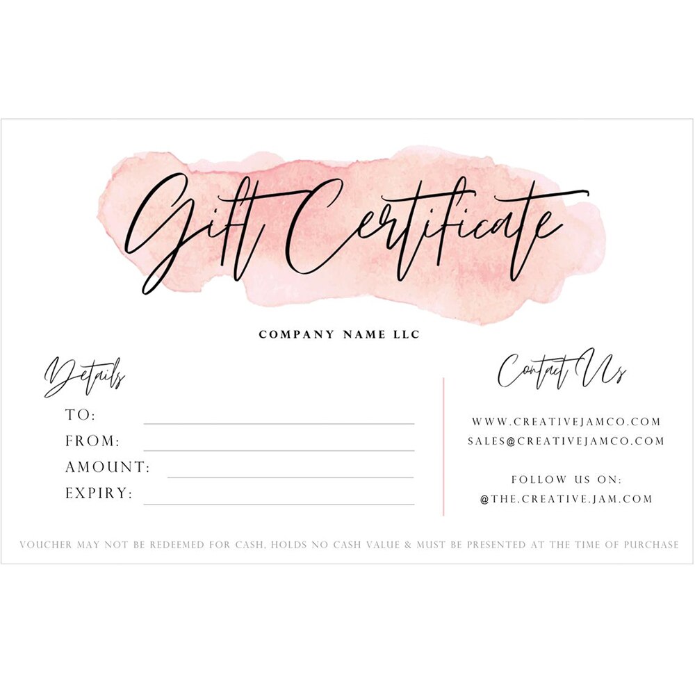 Benutzerdefinierte Gutschein, Editierbare Karte vo... – Grandado