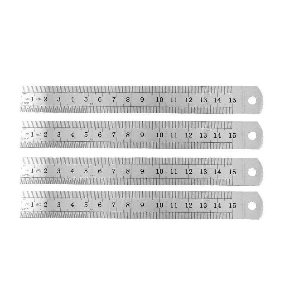 4 Pcs Metric 15cm 6 Inch Stainless Steel Straight ... – Grandado