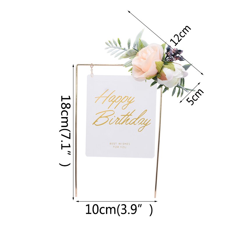 1p happy birthday decoratie acryl taarttoppers blo... – Grandado