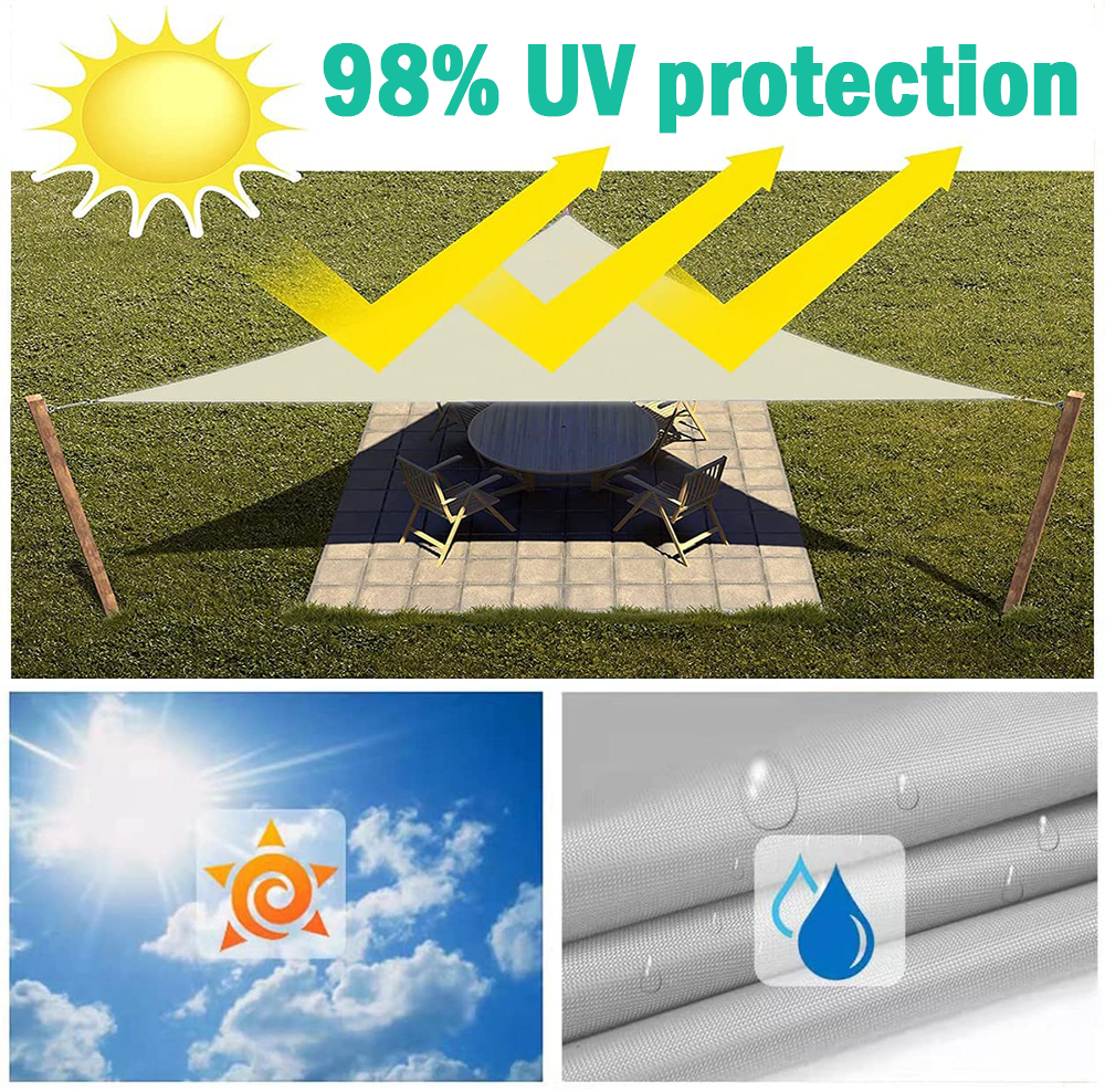 Multi-size Triangle Sun Shade Sail Waterproof Outd... – Grandado