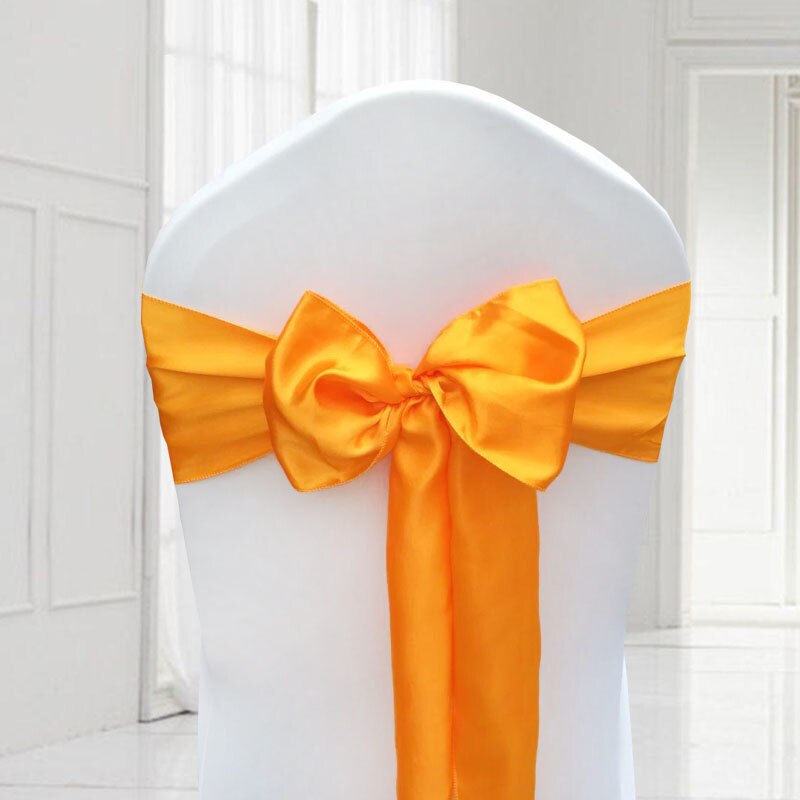 10 STKS Fancy Satin stof Stoel Sjerpen voor Bruilo... – Vicedeal