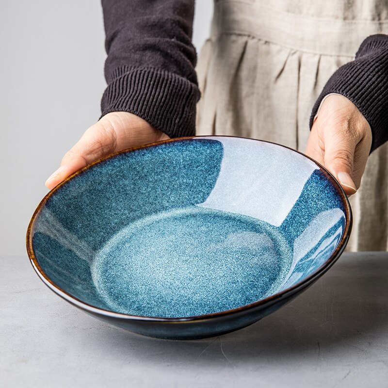7.5 Inch Sydney Blue Irregular Art Plate Home Euro... – Grandado