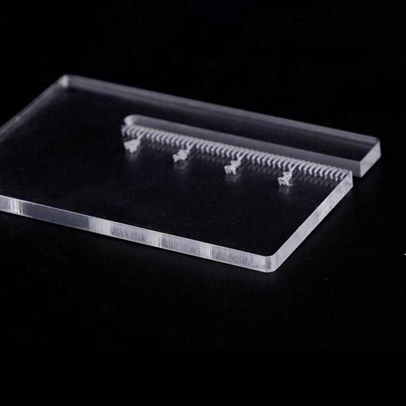 1pc With Scale Acrylic Plate DIY Hand Perforated R... – Grandado