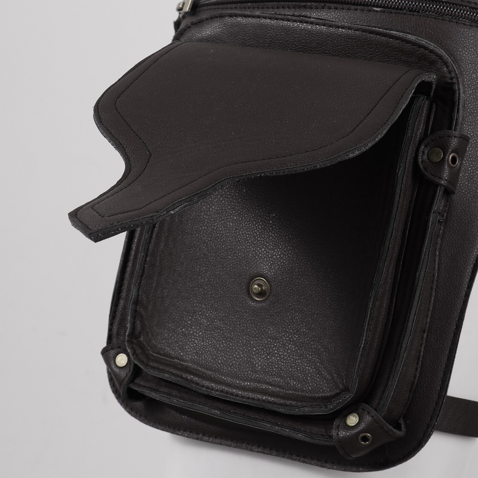 Unisex Retro Rubber Satchel Bag Casual Crossbody S... – Grandado