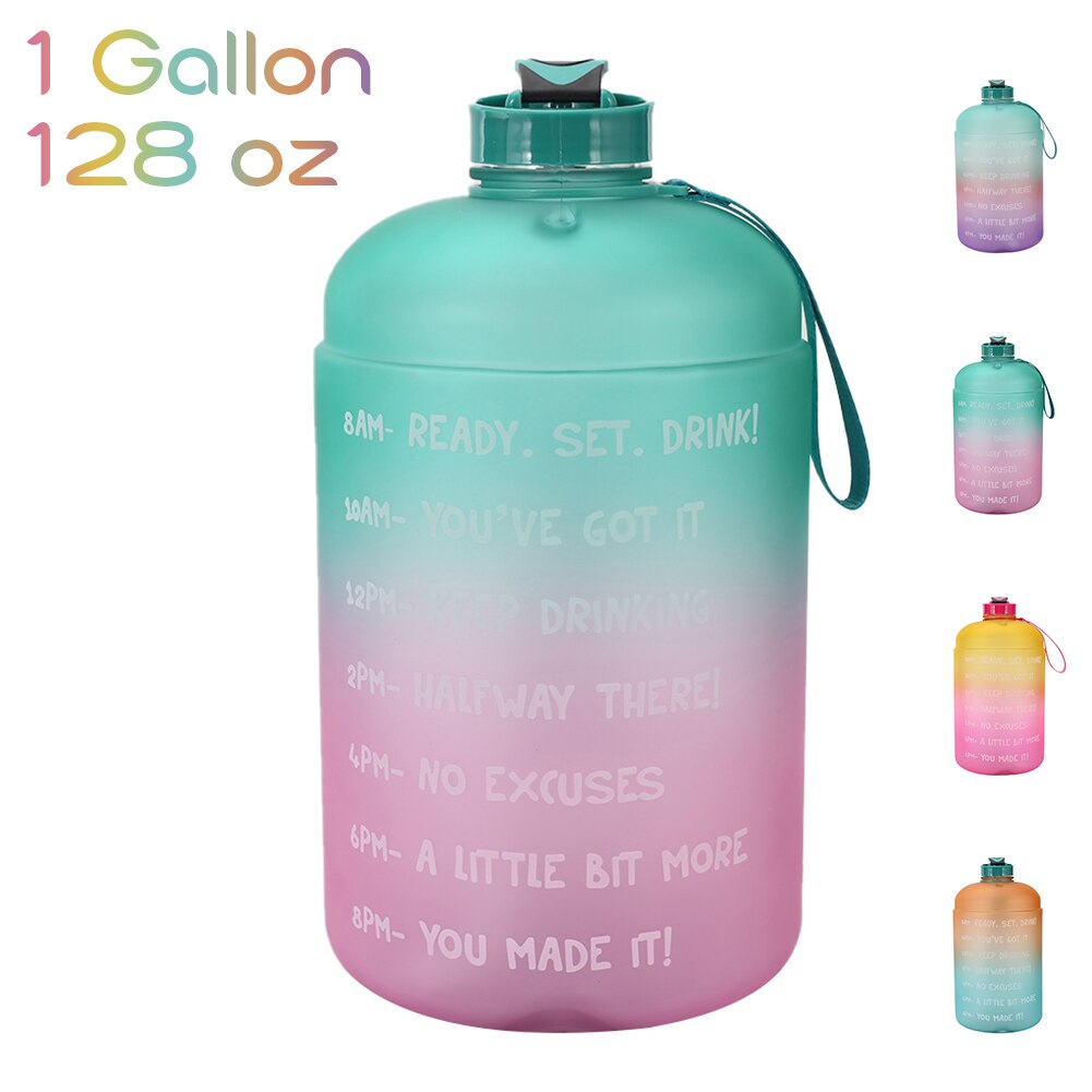Wide-Mouth Water Bottle 1-Gallon Capacity with Str... – Grandado