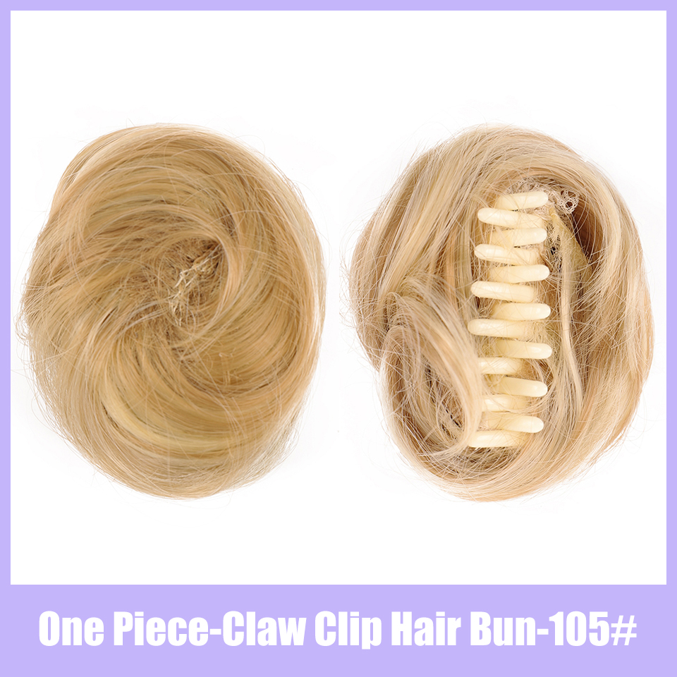 AILIADE Synthetic Hair Buns Black Brown Golden Cur... – Vicedeal