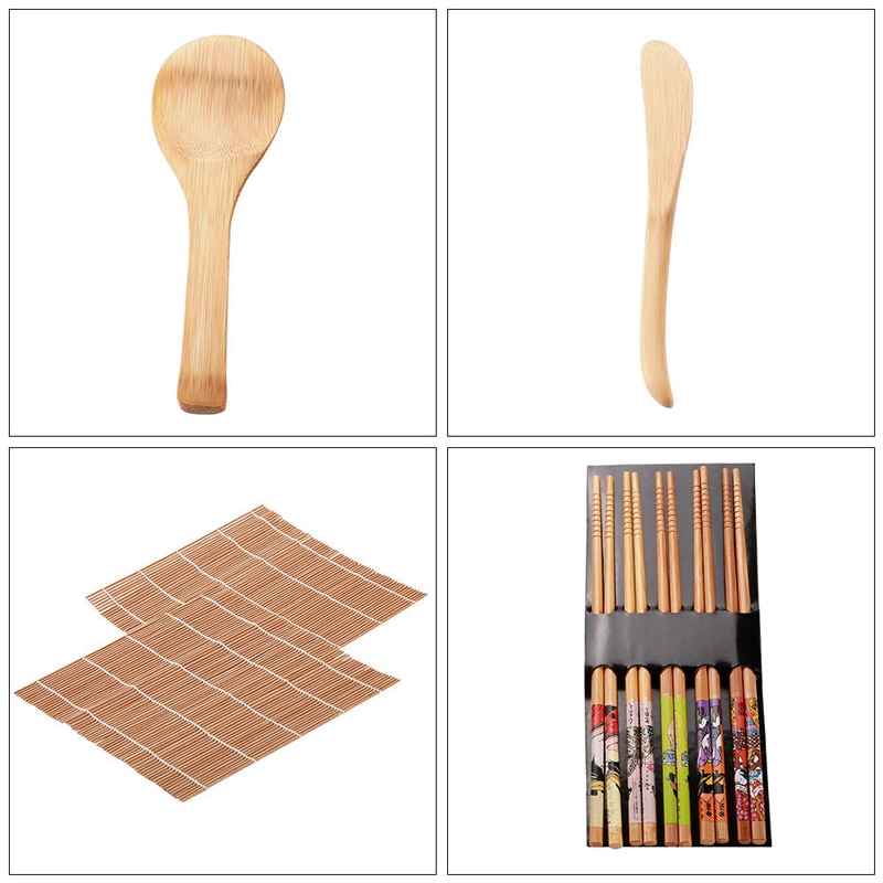 9Pcs/set DIY Sushi Maker Set Rice Mold Kitchen Sus... – Grandado