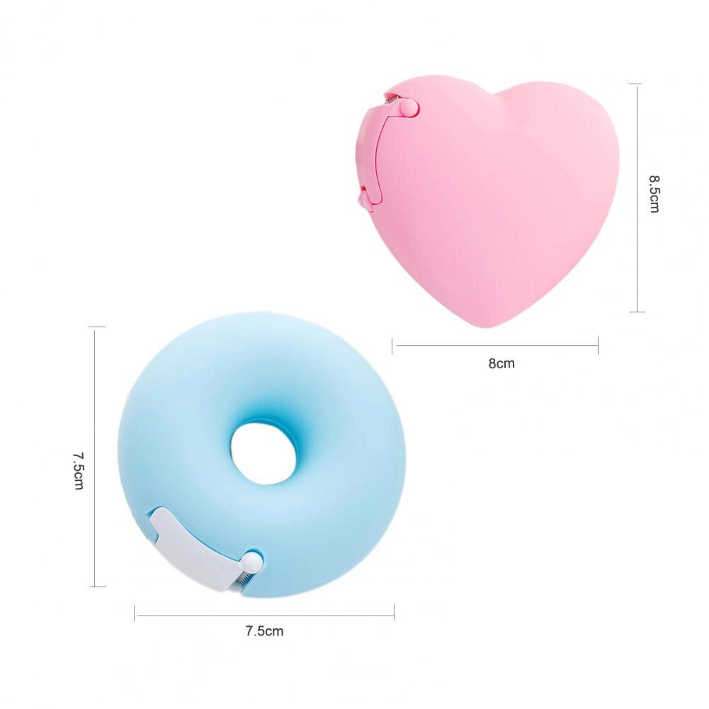 Mini Cartoon Donut Love Heart Shape Adhesive Tape ... – Vicedeal