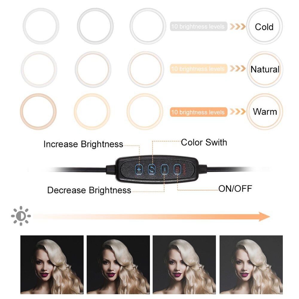 Dimbare Led Ring Licht Met Professionele Fotografi... – Grandado