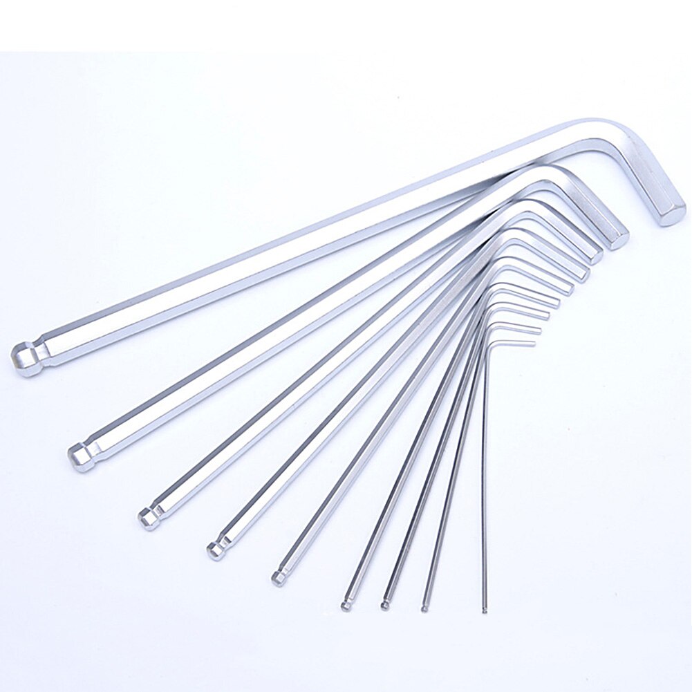 9 Pcs/set Torque L-type Hexagon Hex Key Allen Ball... – Grandado