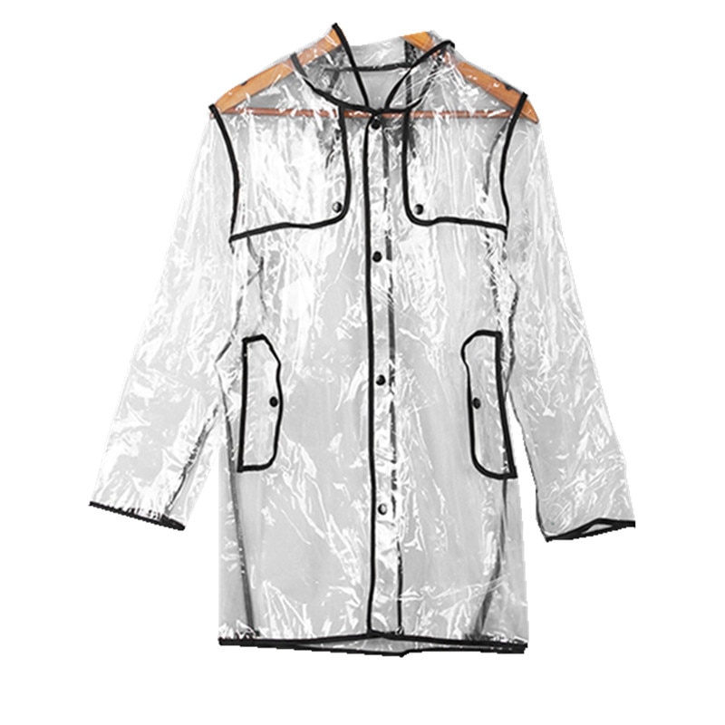 PVC/Vinyl Women Girls Transparent Clear Rain Coat ... – Grandado