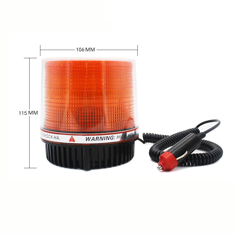 Amber Rotating Beacon Led Strobe Warning Light Roo... – Grandado