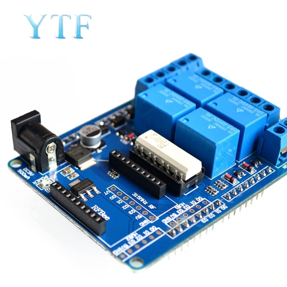 4 channel 5V relay expansion board Relay Shield V1... – Vicedeal
