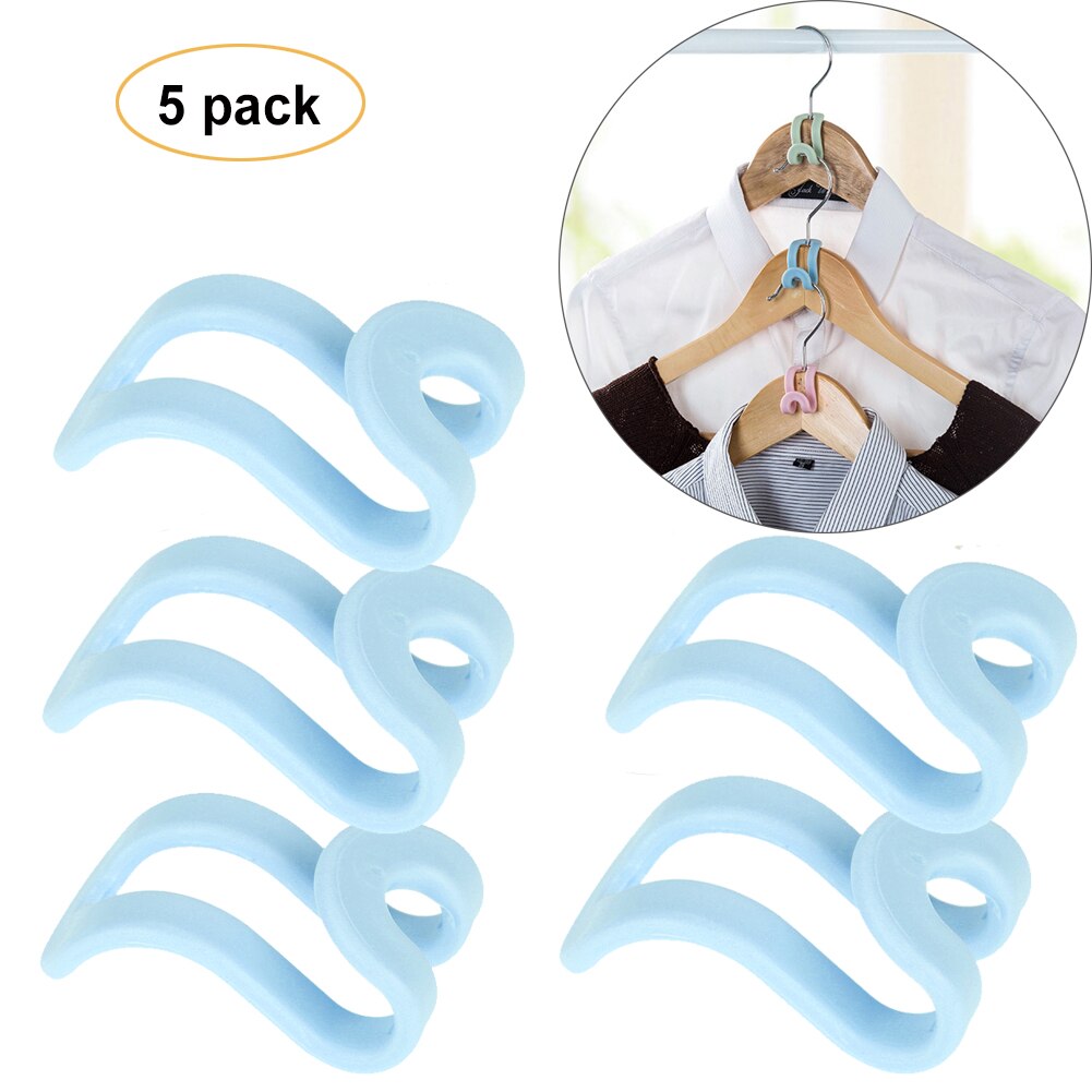 5 Pcs Mini Clothes Hanger Plastic Home Easy Hook C... – Grandado