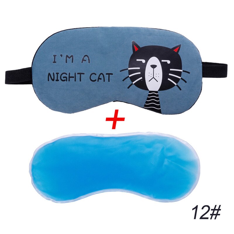 Cartoon Cute Cat Soft Eye Aid Sleep Mask with Comf... – Grandado