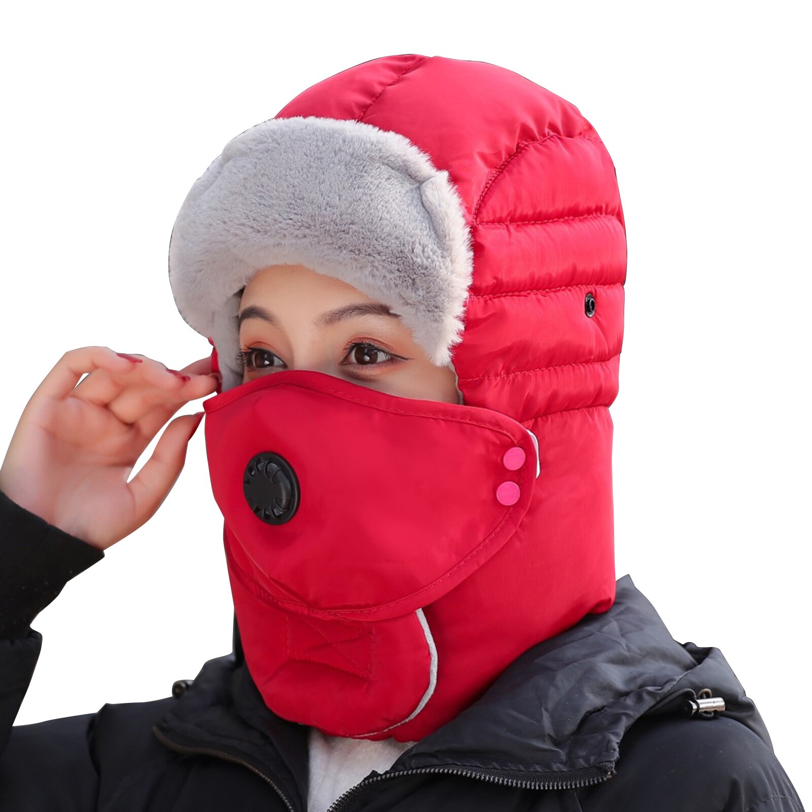 Unisex Full Head Warm Hat Breathing Valves Face Co... – Grandado