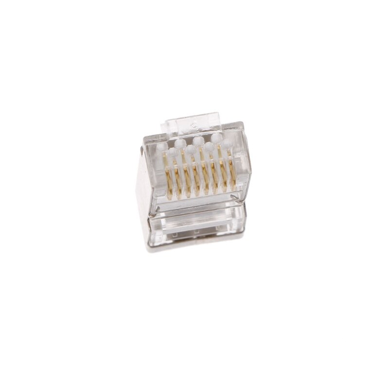 100Pcs Cat6 8-Pin RJ45 8P8C Shielded Stranded Crim... – Vicedeal