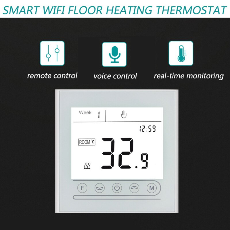 Remote Intelligent Floor Heating Thermostat Wifi H... – Vicedeal