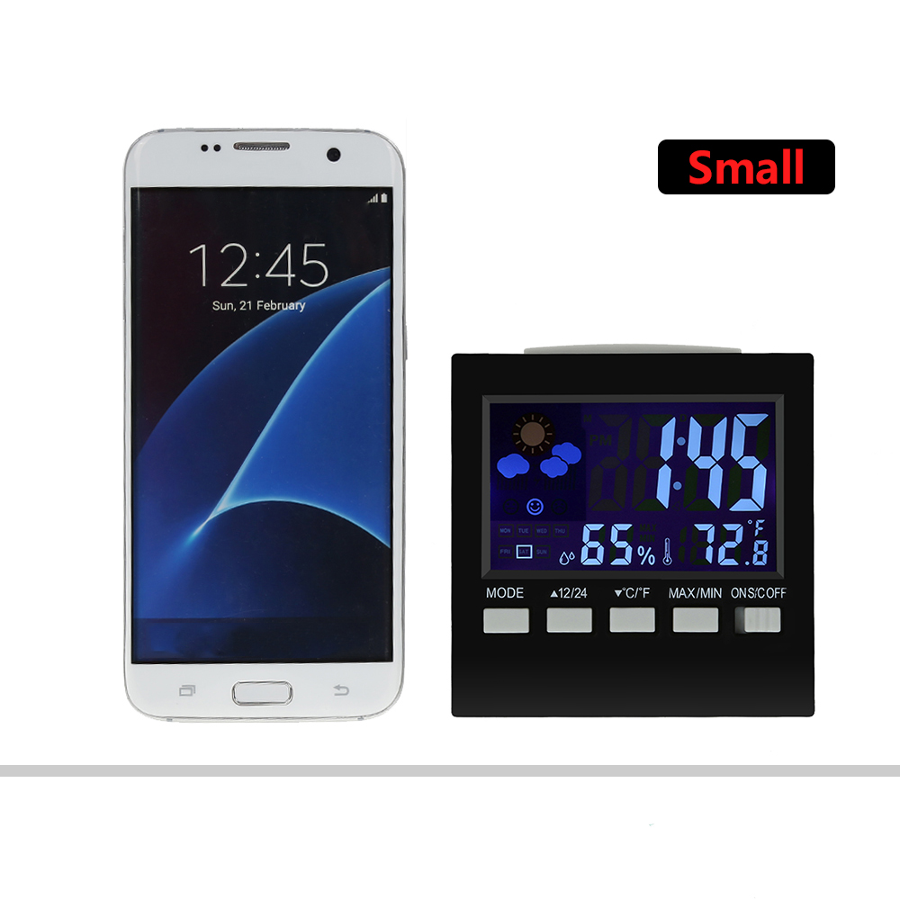 Voice Control LCD Screen Thermometer Clocks indoor... – Grandado