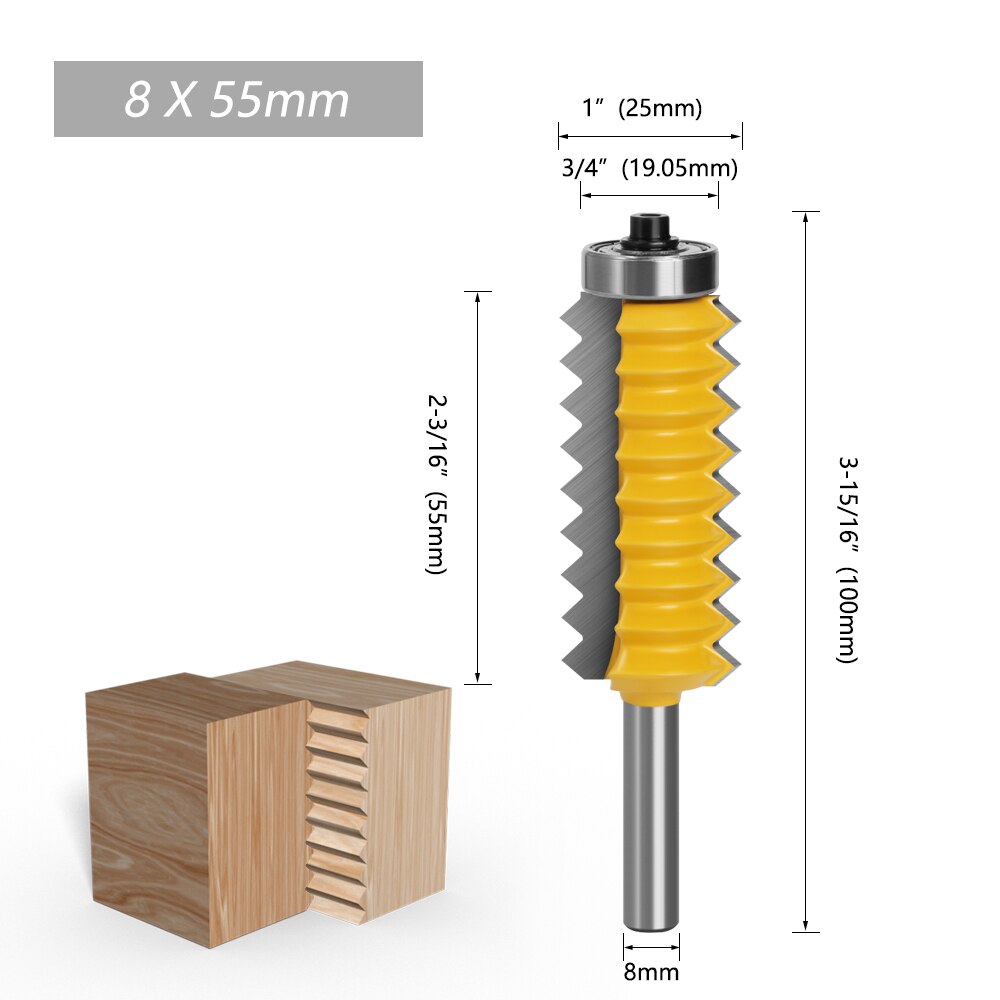 8mm Shank Finger Joint Glue Milling Cutter Raised ... – Grandado
