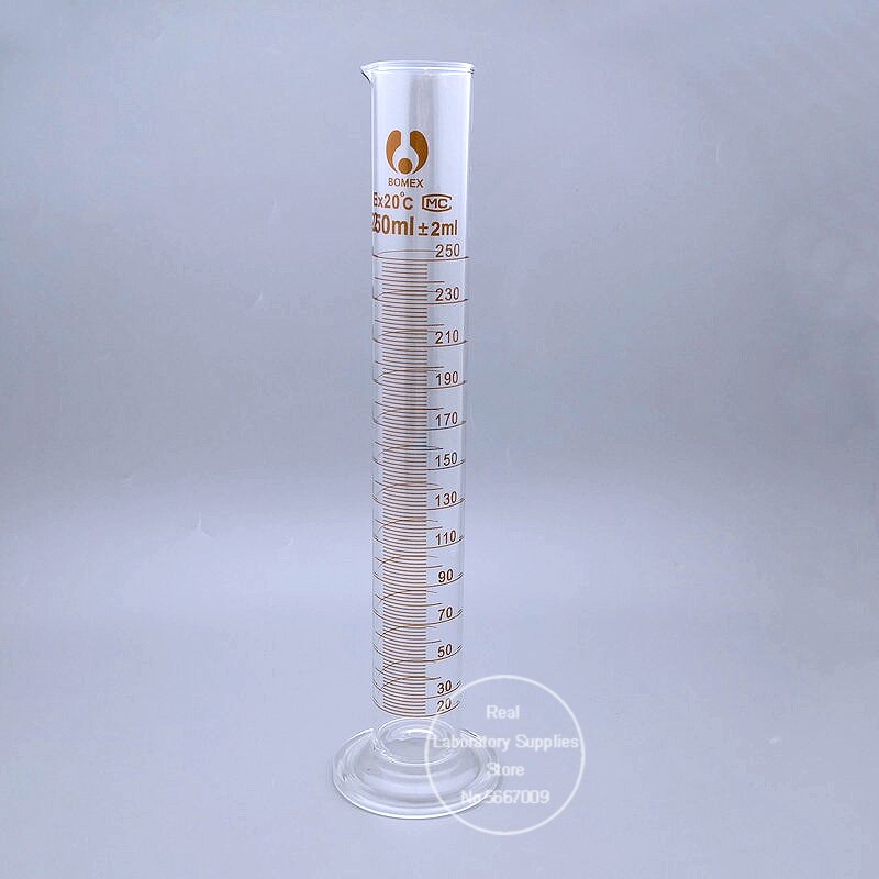 1PC 250ml Laboratory Scaled Measuring cylinder Gra... – Grandado