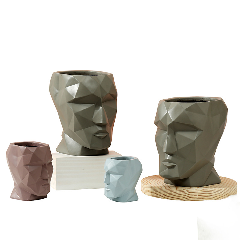 Nordic I Modern Face Pot Arrangement Living Room Flower Arrangement ...