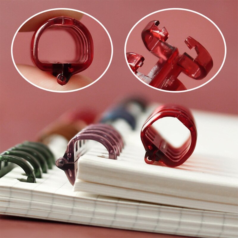 10 PCS Plastic Binding Combs 5-Hole Loose Binders ... – Grandado