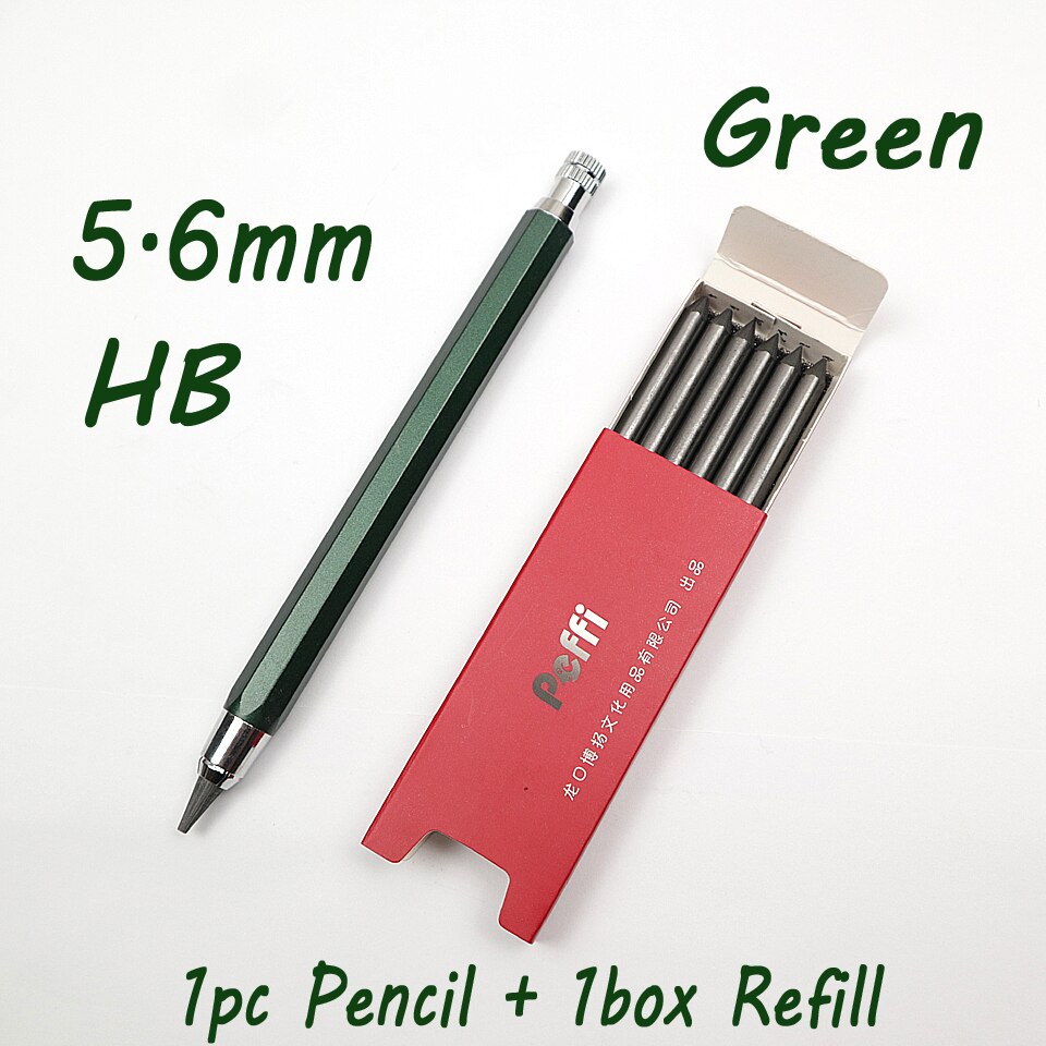 All Metal Mechanical Pencil 5.6mm HB/2/4/6/8B Graf... – Grandado