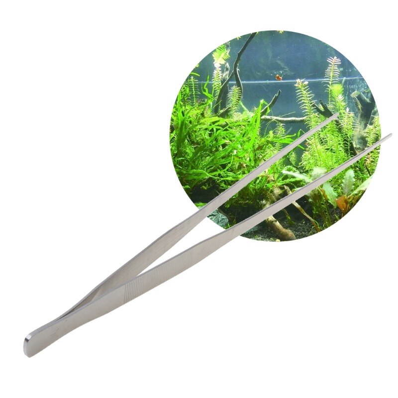 Aquarium Live Tank Curve Plant Long Tongs Stainles... – Grandado