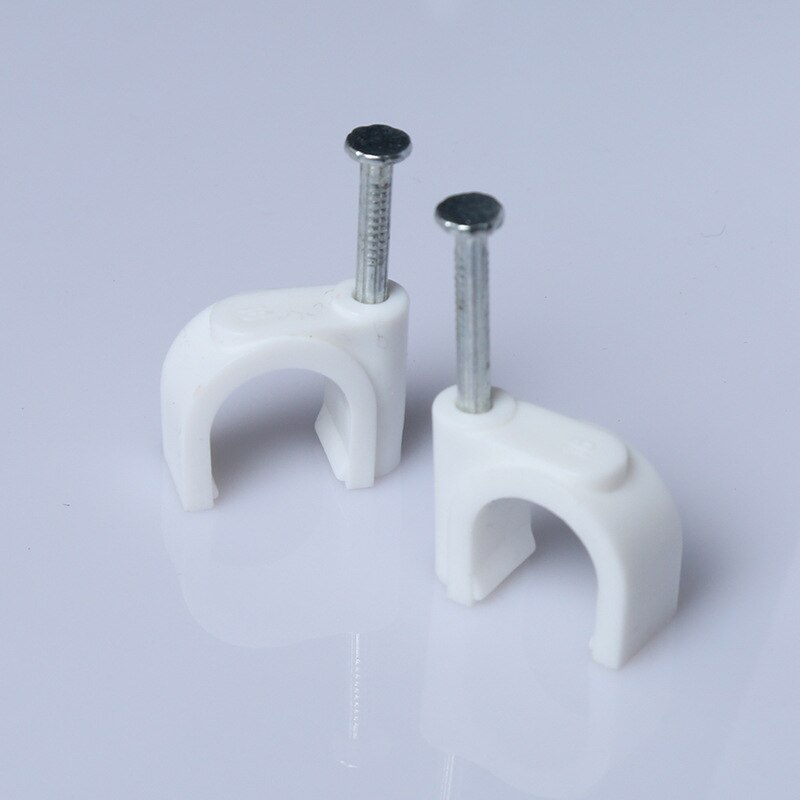 50PCS PE Plastic Circle Cable Clip C Shaped Steel ... – Grandado