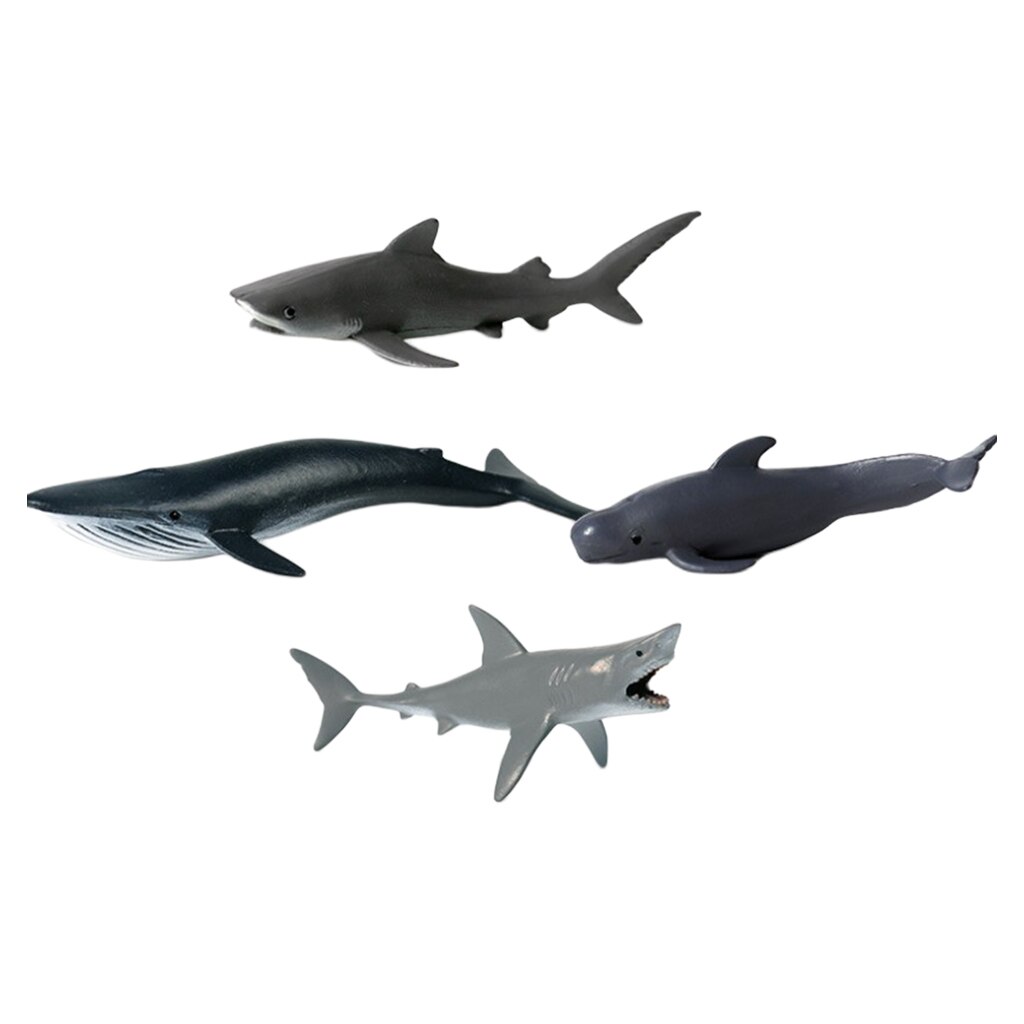 4 Pieces Realistic Nature Sea Life Animal Model Mi... – Grandado