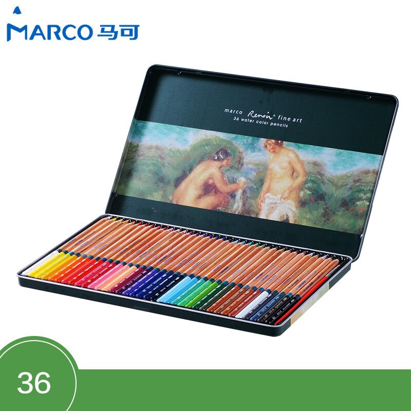 MARCO 24/36/48/72/100 Color Pencil Watercolor Oil ... – Grandado