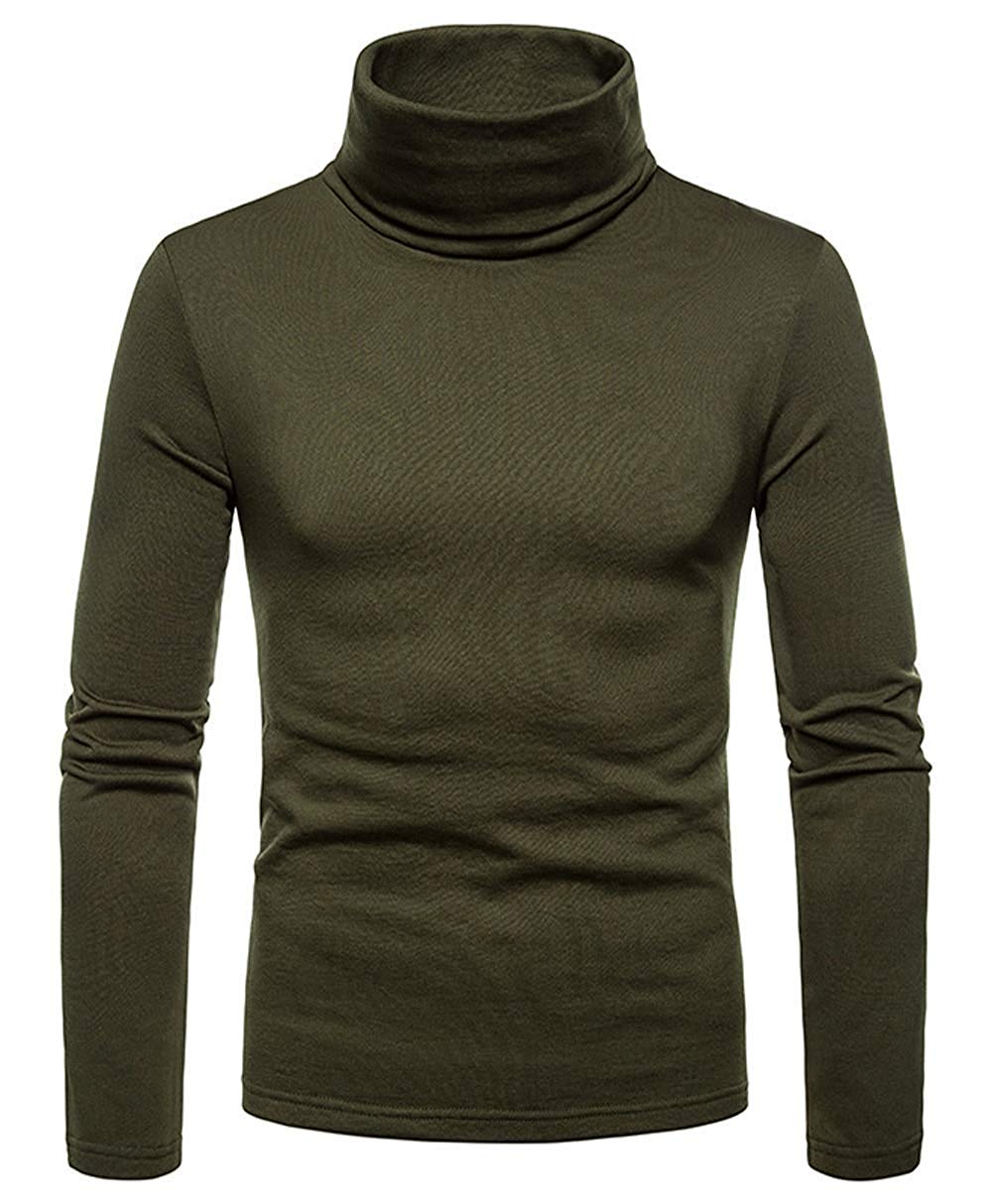 Mens Thermal Turtle Neck Skivvy Turtleneck Sweater... – Grandado