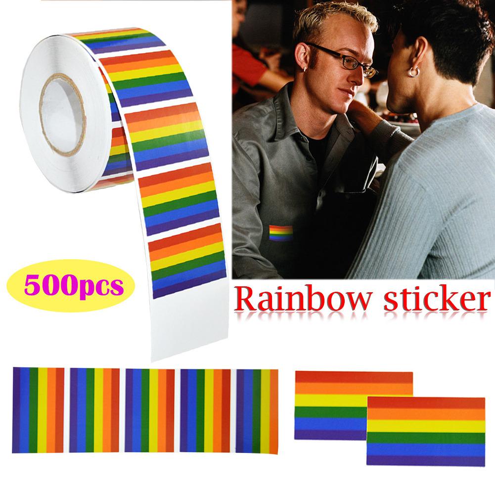 Rainbow Flag LGBT Sticker Rainbow Wall Stickers Fo... – Grandado