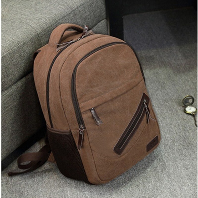 Men Backpack Canvas Backpack Bags College Student ... – Vicedeal