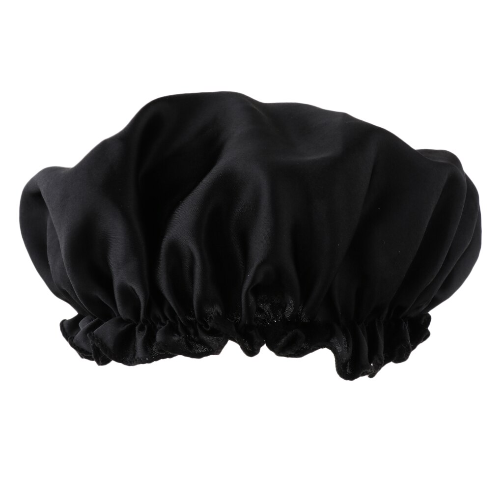 Soft Satin Bonnet Cap Stretch Hair Loss Sleeping H... – Grandado