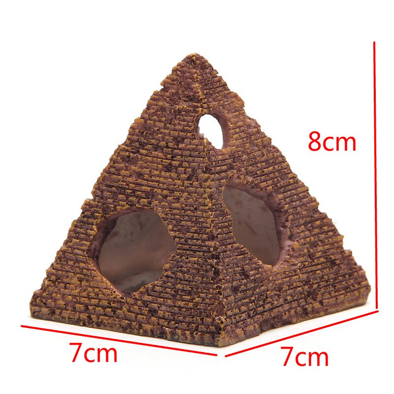 Fish Tank Egyptian Pyramid Decoration Aquarium Egy... – Grandado