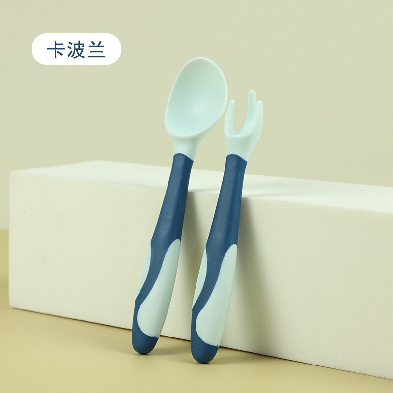 Baby Zachte Twist Lepel Vork Voeden Set Kind Kids ... – Grandado