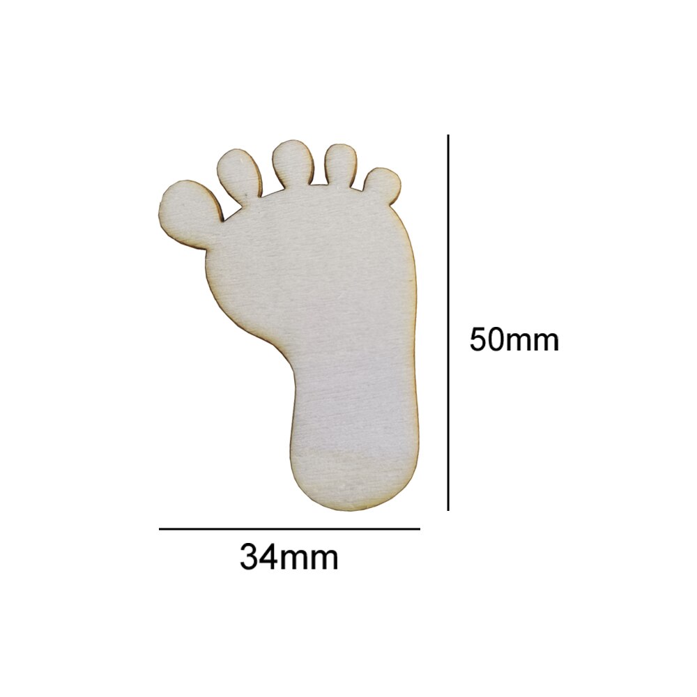 10pcs/se Wooden Baby Feet Shape for Crafts and Dec... – Grandado