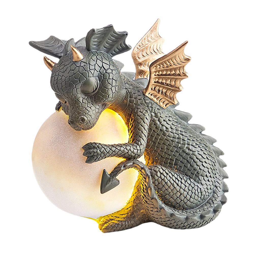 Resin Dragon Statue Zen Yoga Dragon Home Garden De... – Grandado