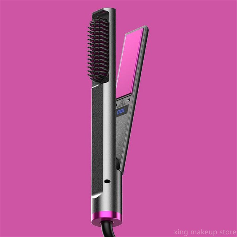 Hair Straightener Comb Flat Iron Heating Hair Styl... – Vicedeal