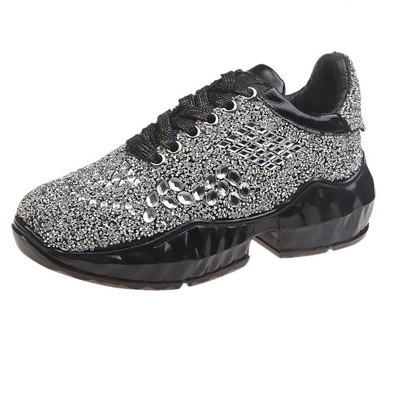 Women's crystal shoes, rhinestone jelly sole casua... – Grandado