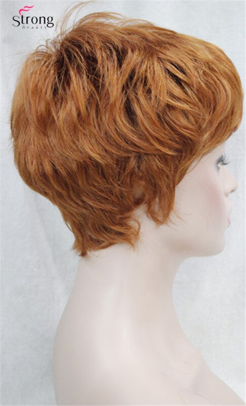 Short Layered and Spikey Copper Red Full Synthetic... – Vicedeal